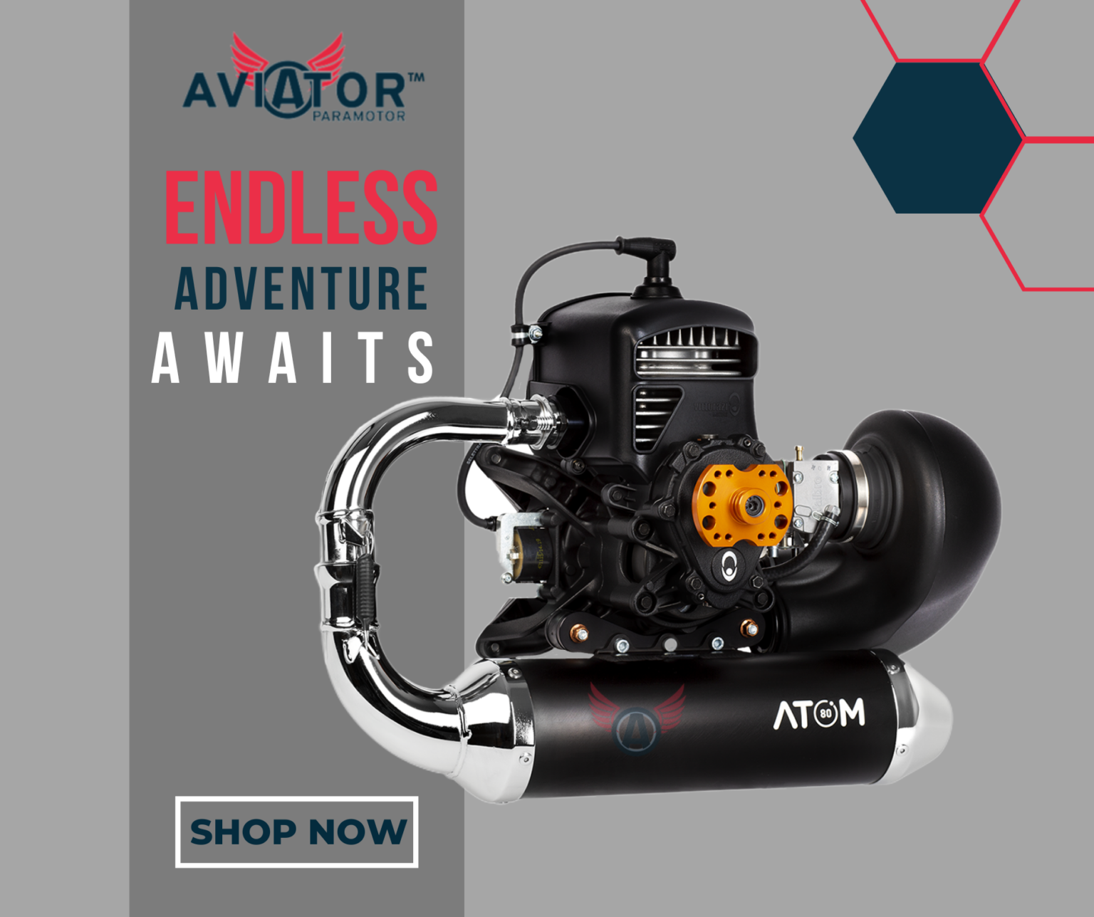 Vittorazi Atom 80: Engine Only - Aviator PPG